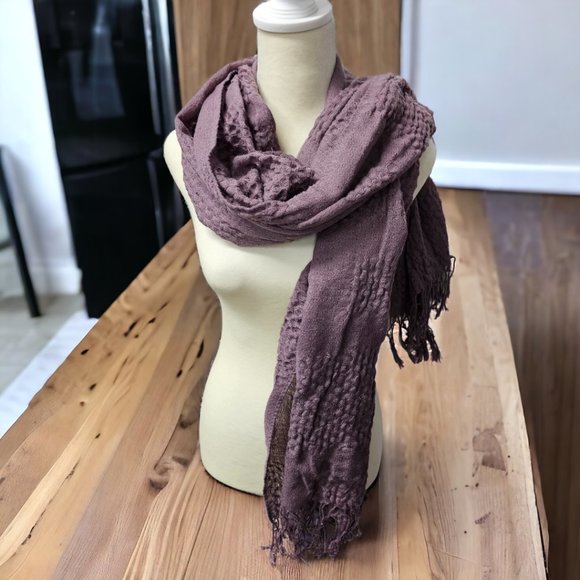 Source Unknown | Accessories | Purple Winter Scarf Head Covering | Poshmark